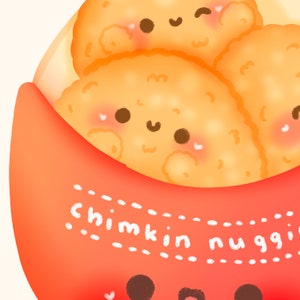 Cute Kawaii Printable Chicken Nuggets Clipart / Commercial Use/ PNG - Etsy