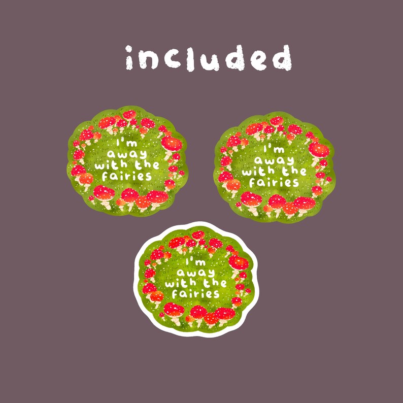 Cute Kawaii Printable Away With Fairies Fairy Ring Clipart / Commercial ...