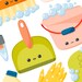 Cute Kawaii Printable Cleaning Supplies Clipart / Commercial Use/ PNG ...