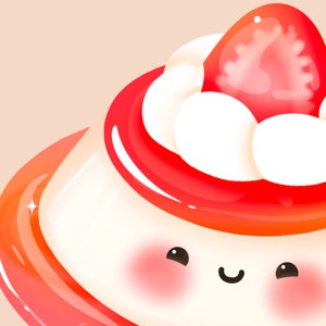 Cute Kawaii Printable Flan Clipart / Commercial Use/ PNG - Etsy
