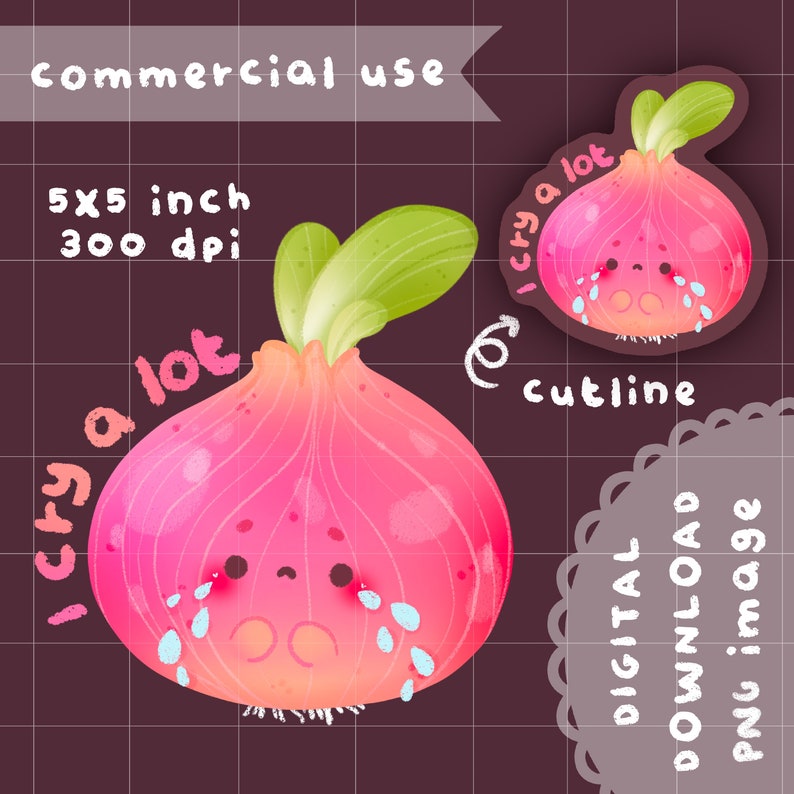 Cute Kawaii Printable I Cry a Lot Clipart / Commercial Use/ PNG - Etsy