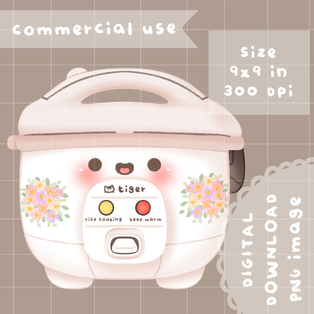 Cute Kawaii Printable Rice Cooker Clipart / Commercial Use/ PNG - Etsy