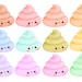 Cute Kawaii Printable Pastel Poop Alpaca Clipart / Commercial Use/ PNG ...