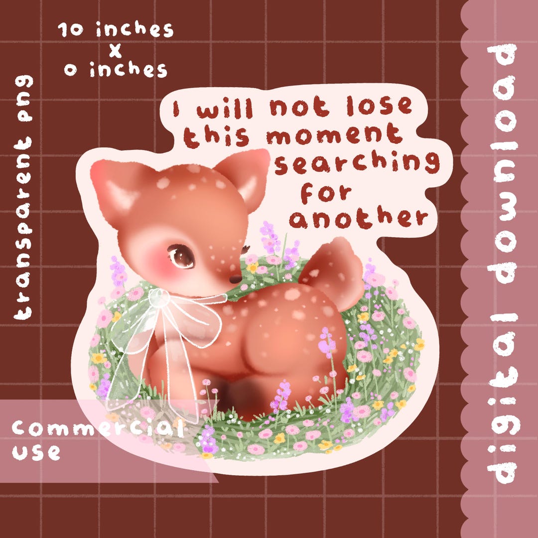 Cute Kawaii Printable Relax Mental Health Clipart / Commercial Use/ PNG ...