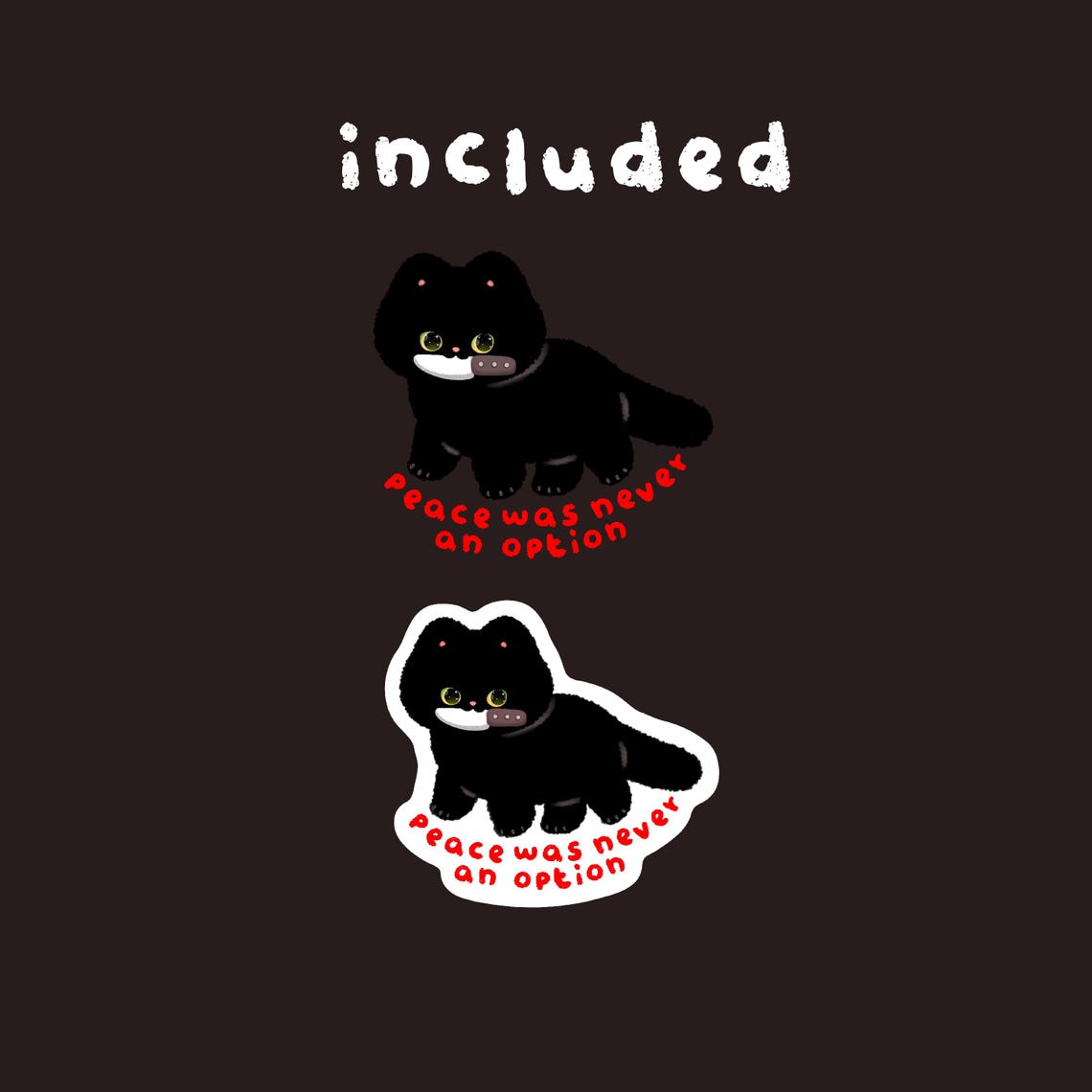 Cute Kawaii Printable Peace Cat Clipart / Commercial Use/ PNG - Etsy