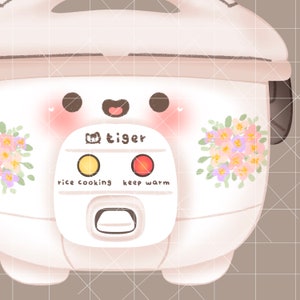 Cute Kawaii Printable Rice Cooker Clipart / Commercial Use/ PNG - Etsy