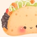 Cute Kawaii Printable Tacos Clipart / Commercial Use/ PNG - Etsy
