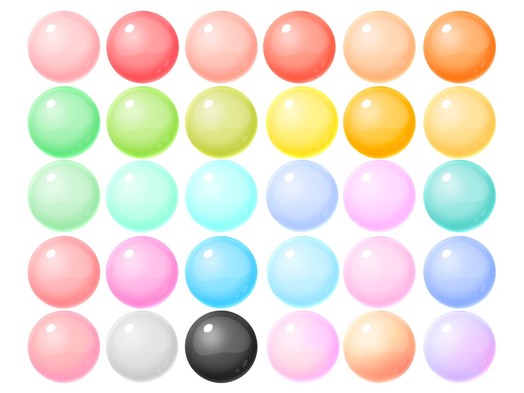 Printable Shiny Bubbles Clipart / Commercial Use/ PNG - Etsy