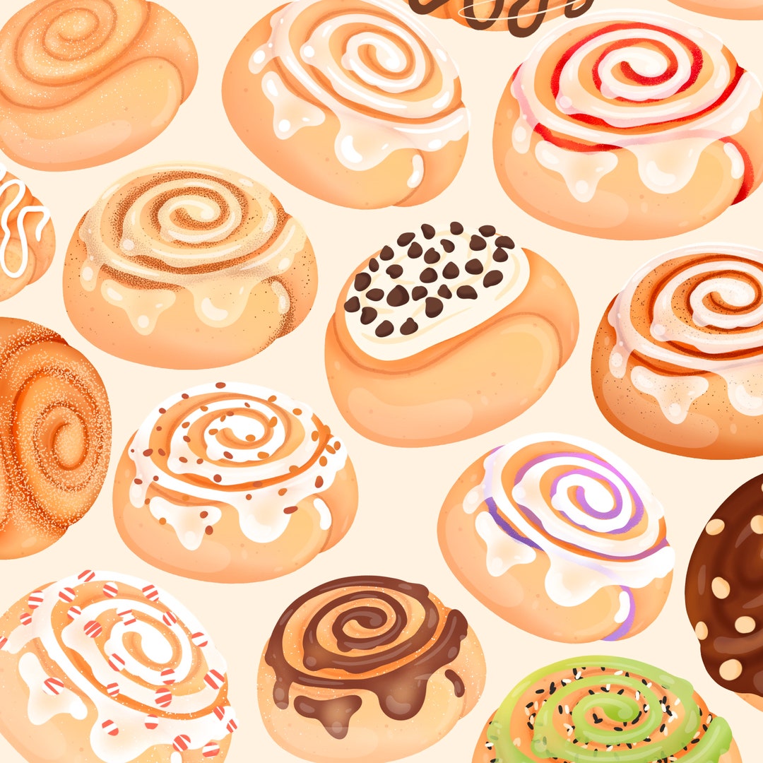 Cute Kawaii Printable Cinnamonroll Clipart / Commercial Use/ PNG - Etsy