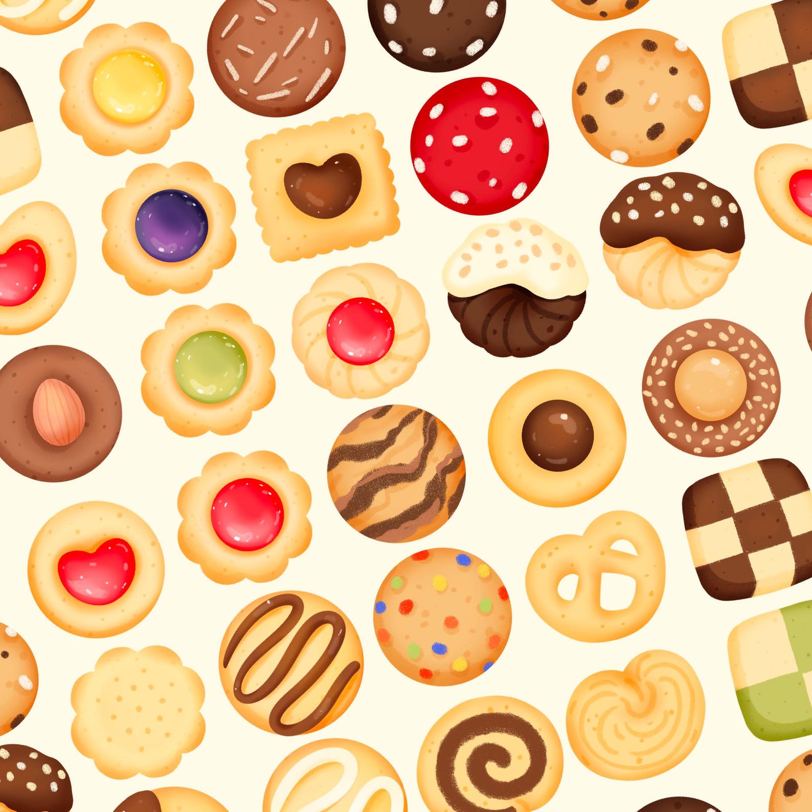Cute Printable Cookies Clipart / Commercial Use/ PNG - Etsy