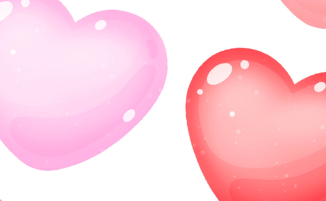 Printable Shiny Hearts Clipart / Commercial Use/ PNG - Etsy