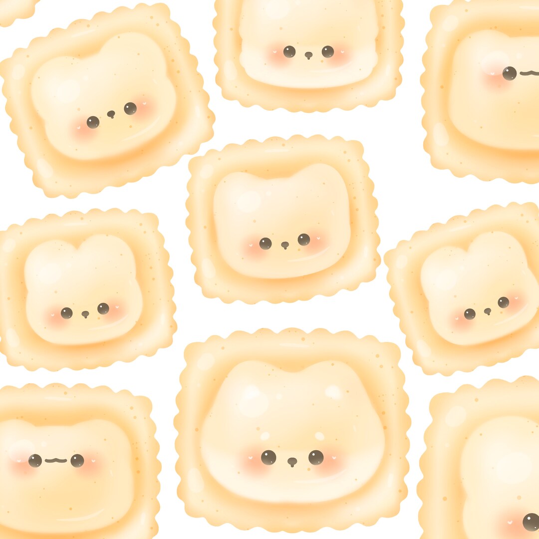 Cute Kawaii Printable Chocolate Animal Ravioli Clipart / Commercial Use ...