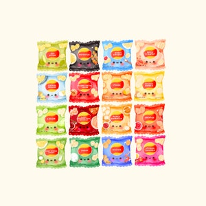 Cute Kawaii Printable Chip Bag Clipart / Commercial Use/ PNG - Etsy