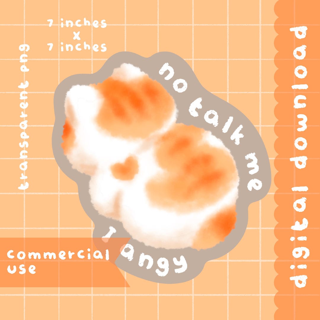 Cute Kawaii Printable No Talk Me I Angy Cat Clipart / Commercial Use ...