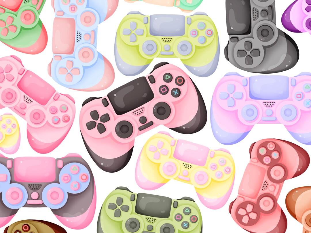 Cute Kawaii Printable Play Station Controller Clipart / Commercial Use ...