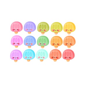 Cute Kawaii Printable Popsicles Clipart / Commercial Use/ PNG - Etsy