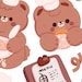 Cute Kawaii Printable Bear Bakery Clipart Set / Commercial Use/ PNG - Etsy