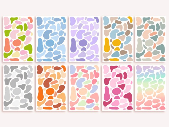 Cute Kawaii Printable Deco Blobs Sticker Sheet / Commercial - Etsy
