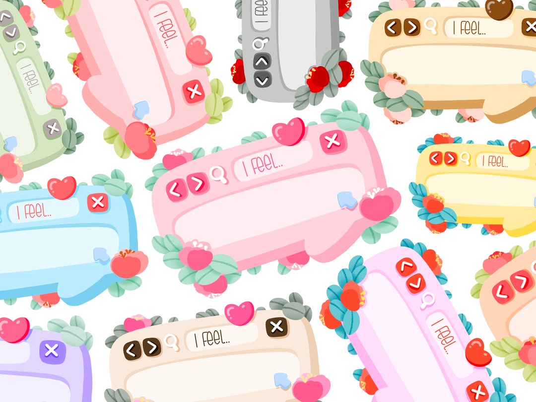 Cute Printable Pastel Mood Check in Clipart / Commercial Use/ PNG - Etsy