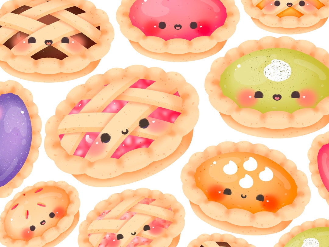 Cute Kawaii Printable Pies Clipart / Commercial Use/ PNG - Etsy