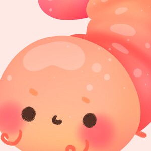 Cute Kawaii Printable Shrimp Clipart / Commercial Use/ PNG - Etsy