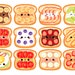 Cute Kawaii Printable Toasts Clipart / Commercial Use/ PNG - Etsy