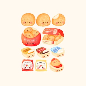 Cute Kawaii Printable Chicken Nuggets Clipart / Commercial Use/ PNG - Etsy