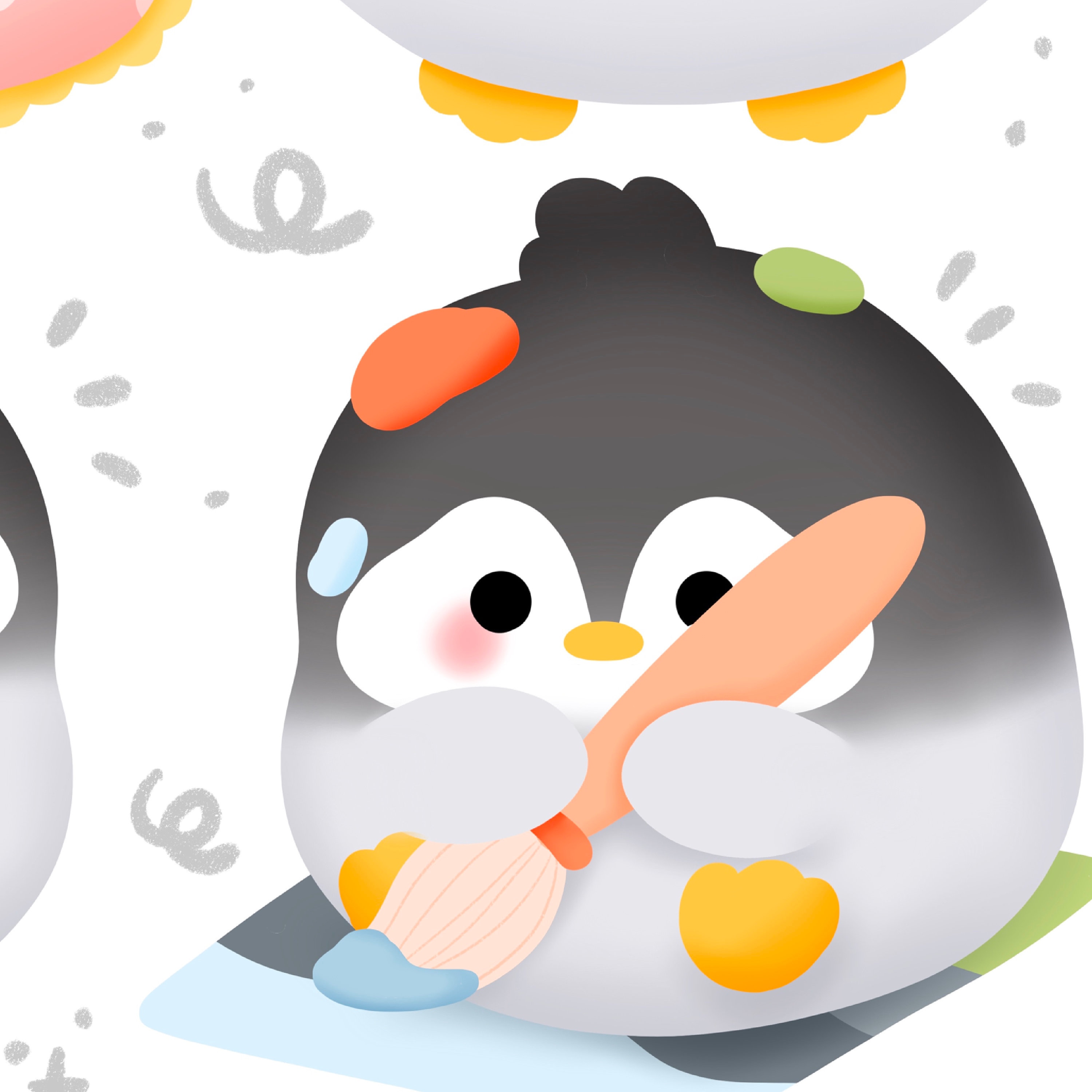 Cute Kawaii Printable Chunky Penguins Clipart / Commercial - Etsy