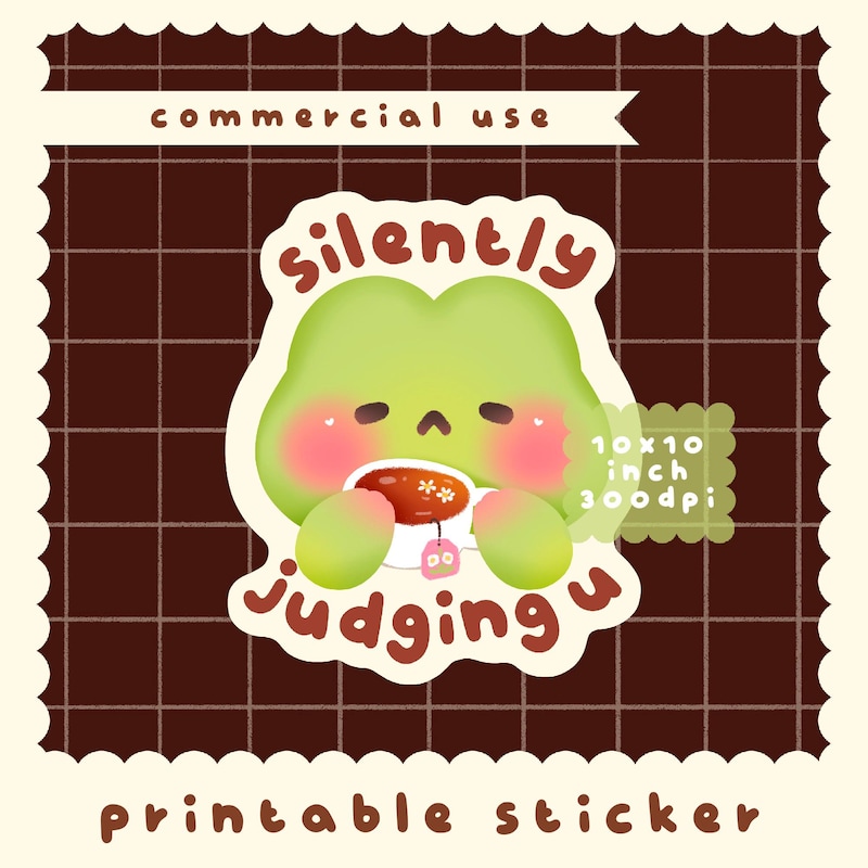 Cute Kawaii Frog Stickers - Etsy