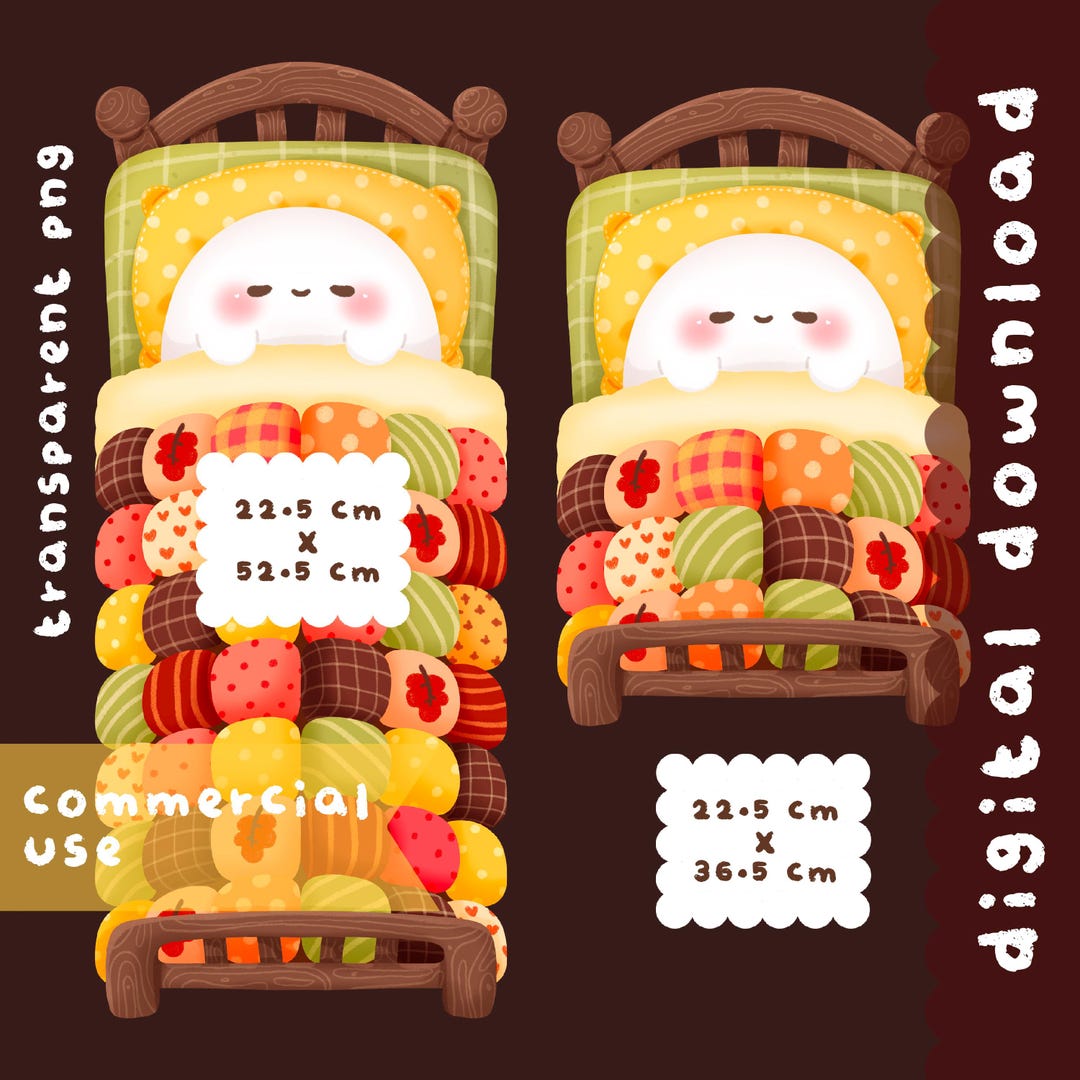 Cute Kawaii Printable Sleeping Boo Clipart / Commercial Use/ PNG - Etsy