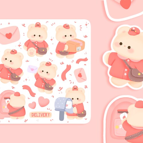 Cute Kawaii Printable Bear Bakery Clipart Set / Commercial - Etsy