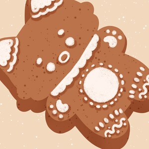 Cute Kawaii Printable Gingerbread Animals Clipart / Commercial Use/ PNG ...