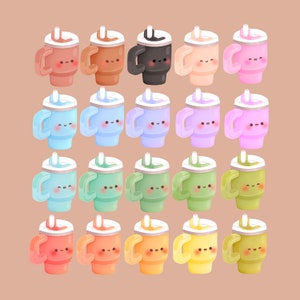 Cute Kawaii Printable Water Tumbler Cup Clipart / Commercial Use/ PNG ...