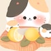 Cute Kawaii Printable Lemonade Kitten Clipart / Commercial Use/ PNG - Etsy