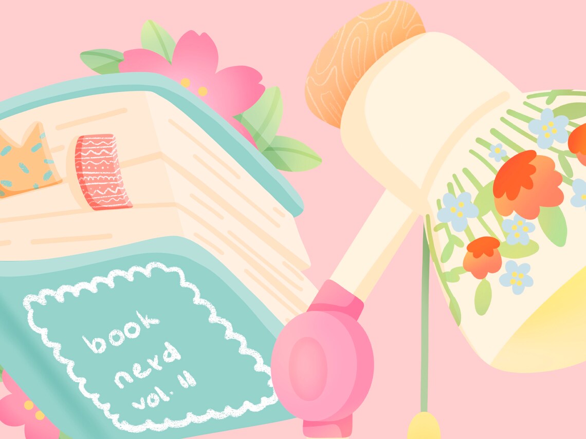 Cute Kawaii Printable Bookworm Reading 1 Clipart / Commercial - Etsy