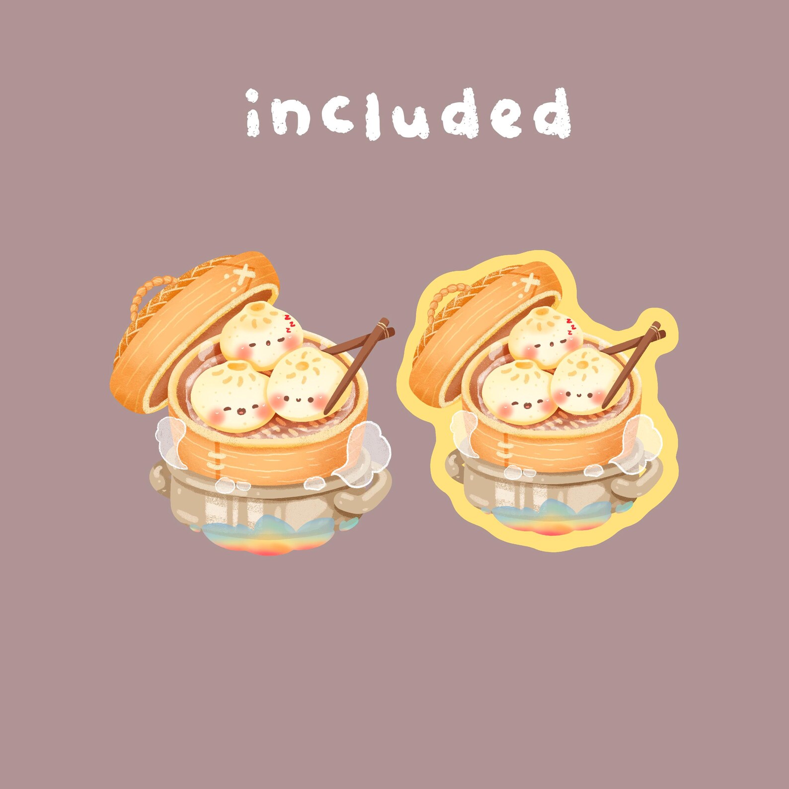 Cute Kawaii Printable Dumpling Sticker Clipart / Commercial Use/ PNG - Etsy