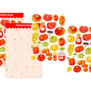 Cute Printable Sticker Sheet Tomato Pals Sticker Sheet / Commercial Use ...