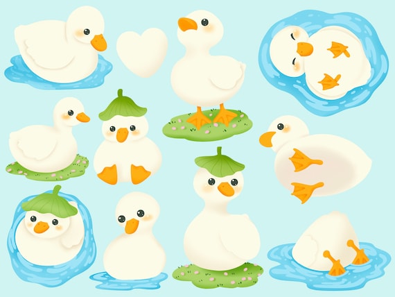 Cute Ducks Clipart