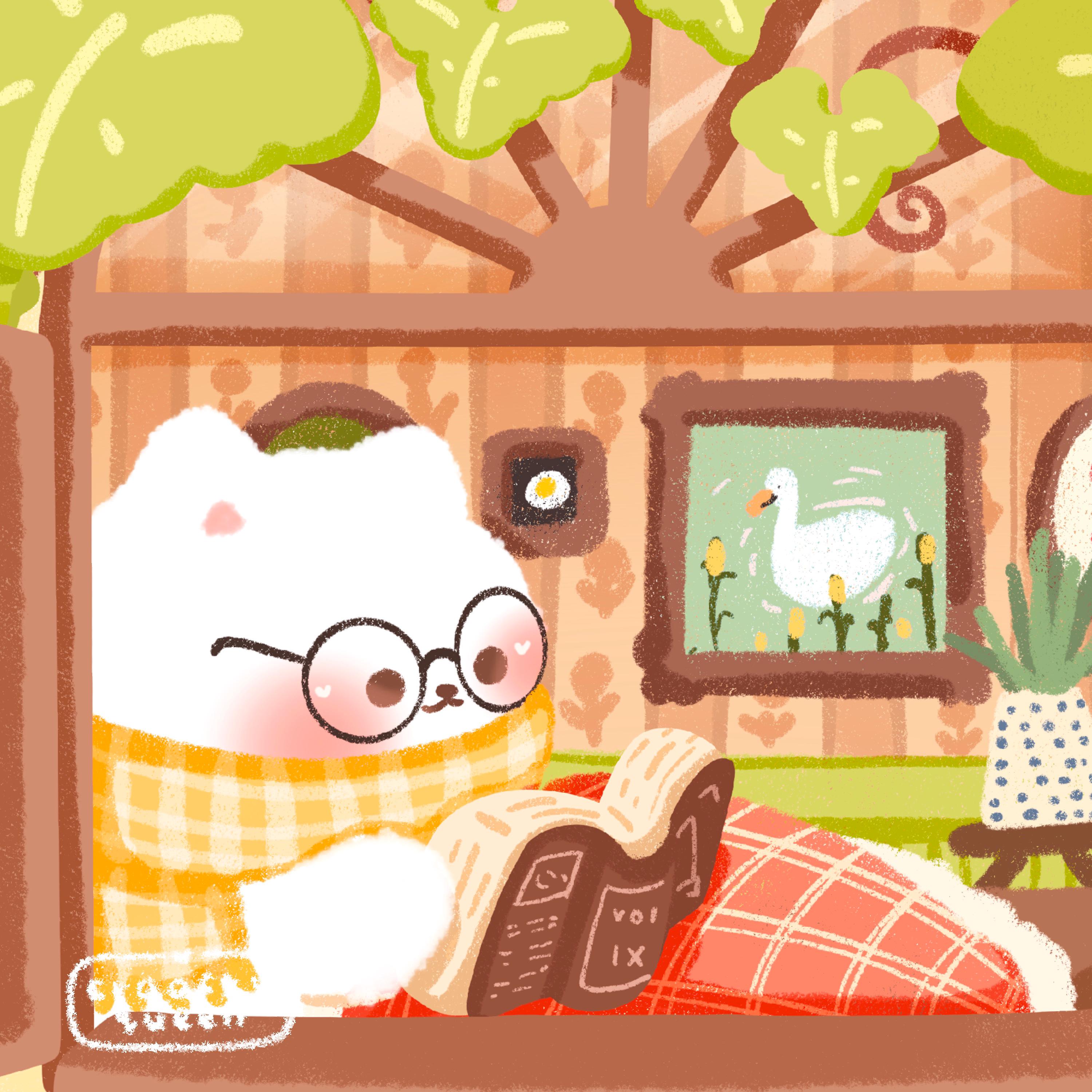 Cute Kawaii Printable Reading is My Therapy Clipart / Commercial Use ...