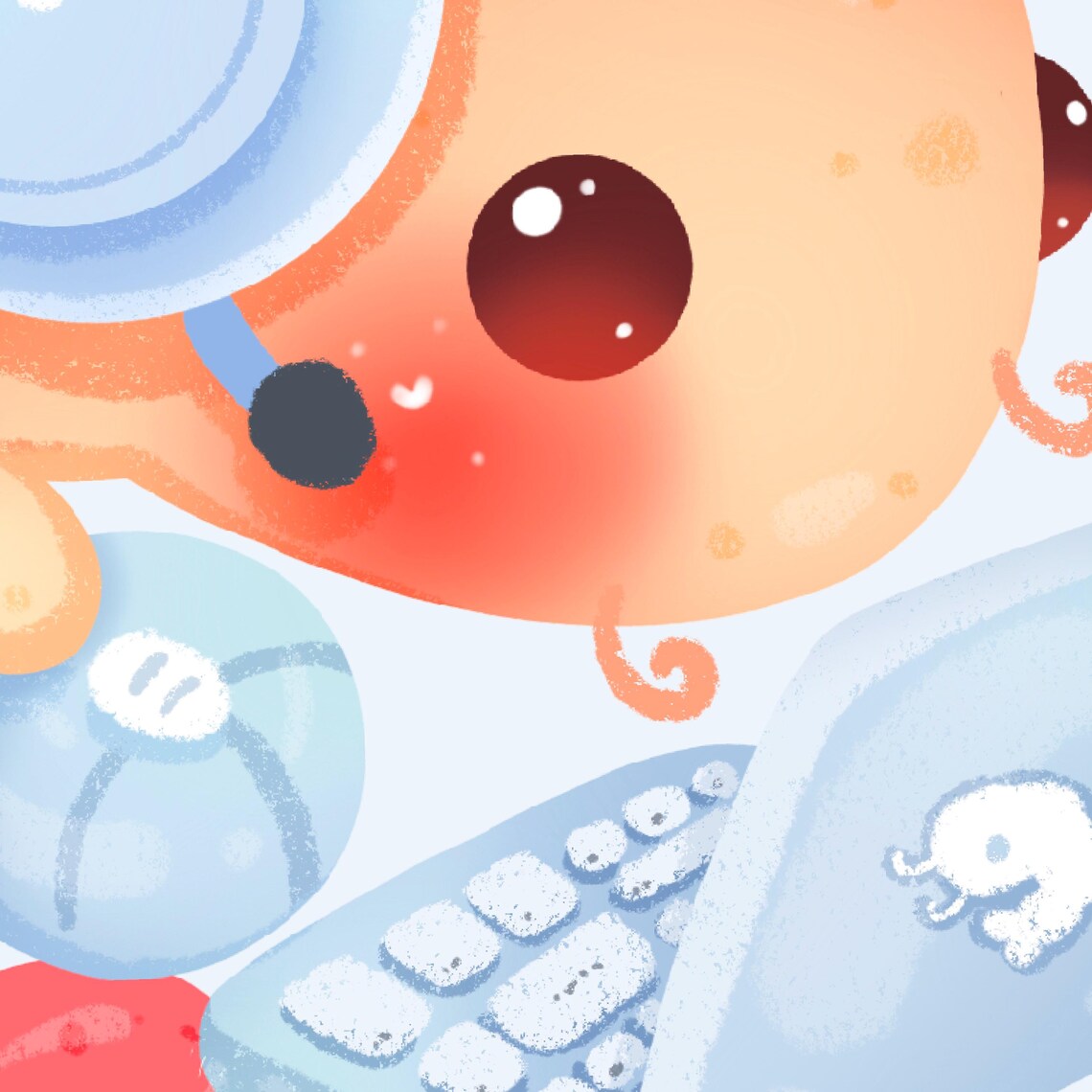 Cute Kawaii Printable Posture Check Shrimp Clipart / Commercial Use ...