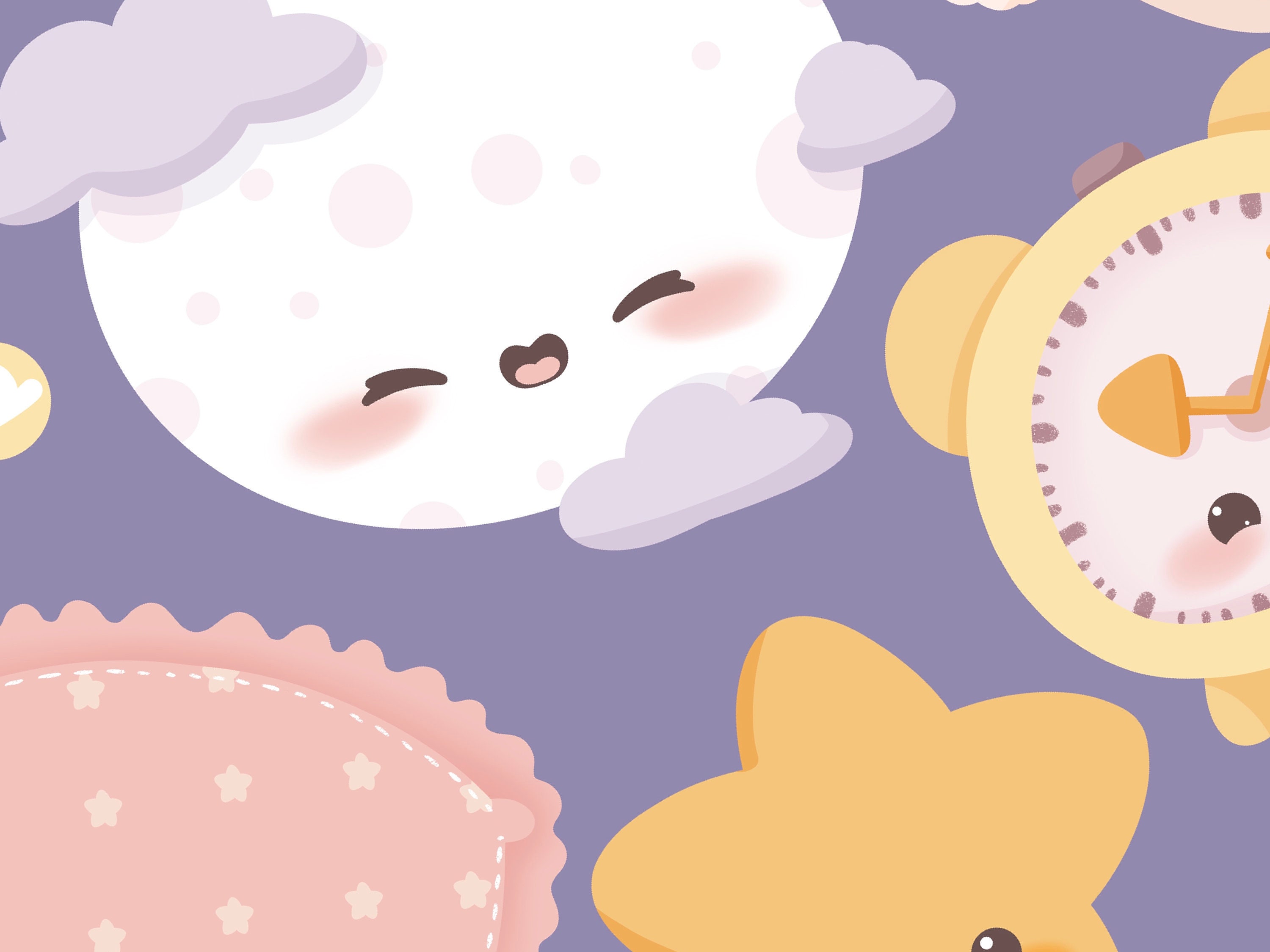 Cute Kawaii Printable Goodnight Sleeptime Clipart / Commercial - Etsy