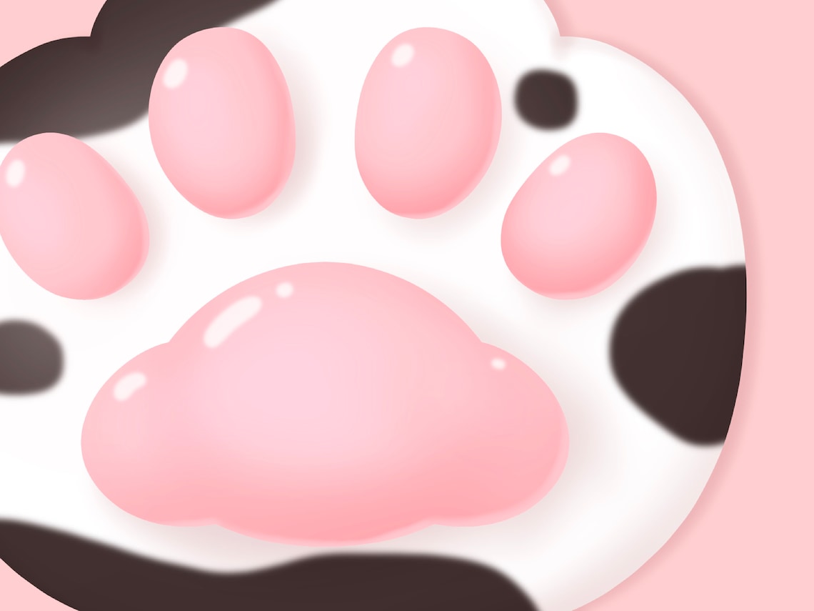 Cute Kawaii Printable Cat Paw Toebeans Clipart / Commercial - Etsy