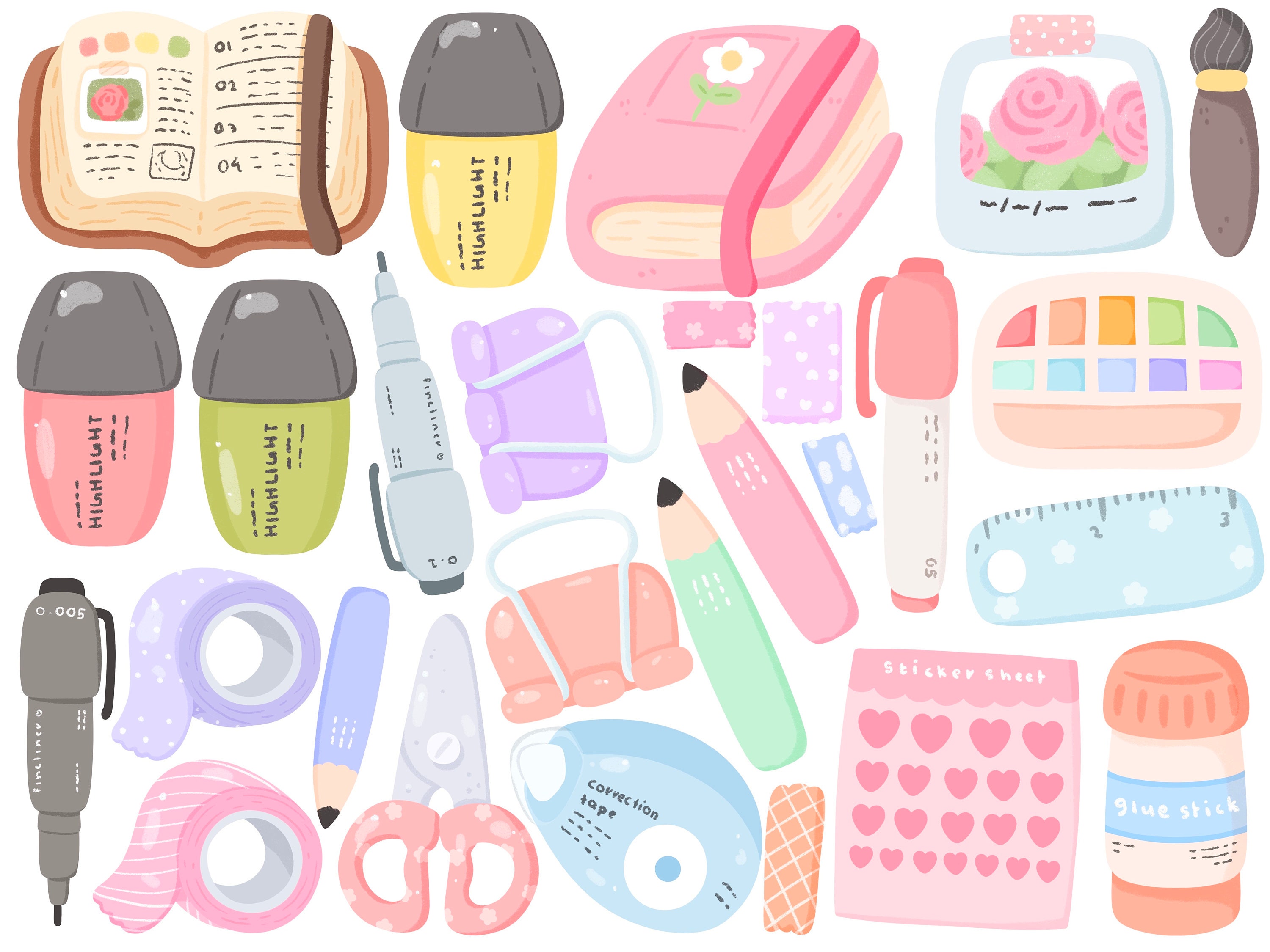 Scrapbooking Supplies Clipart