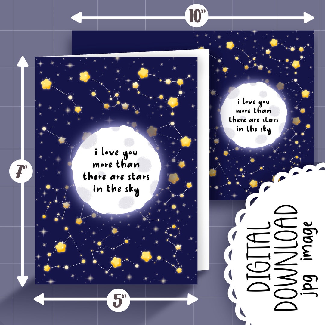Cute Printable Love Greeting Card / Commercial Use/ PNG - Etsy