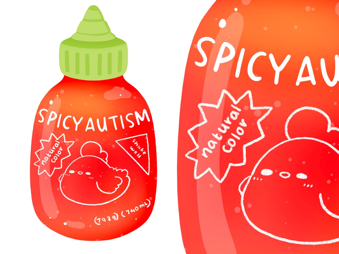 Cute Kawaii Printable Spicy Autism Clipart / Commercial Use/ - Etsy