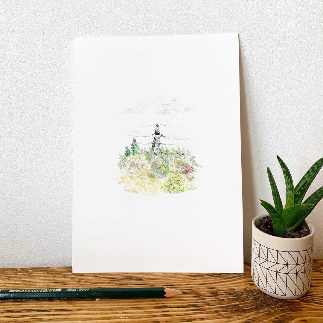 Pylon A5 Signed Print Illustration Giclée Digital Art - Etsy