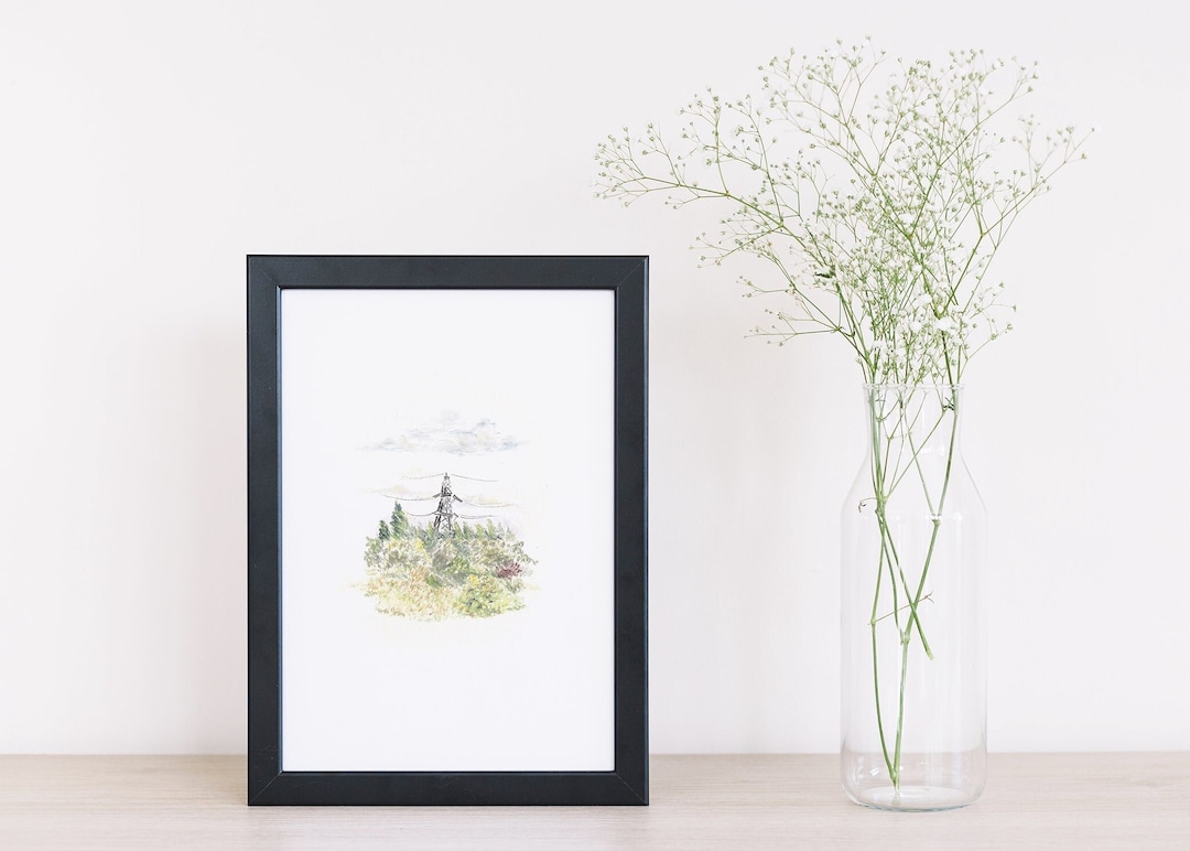 Pylon | A5 Signed Print | Illustration | Giclée Digital Art Print | by ...