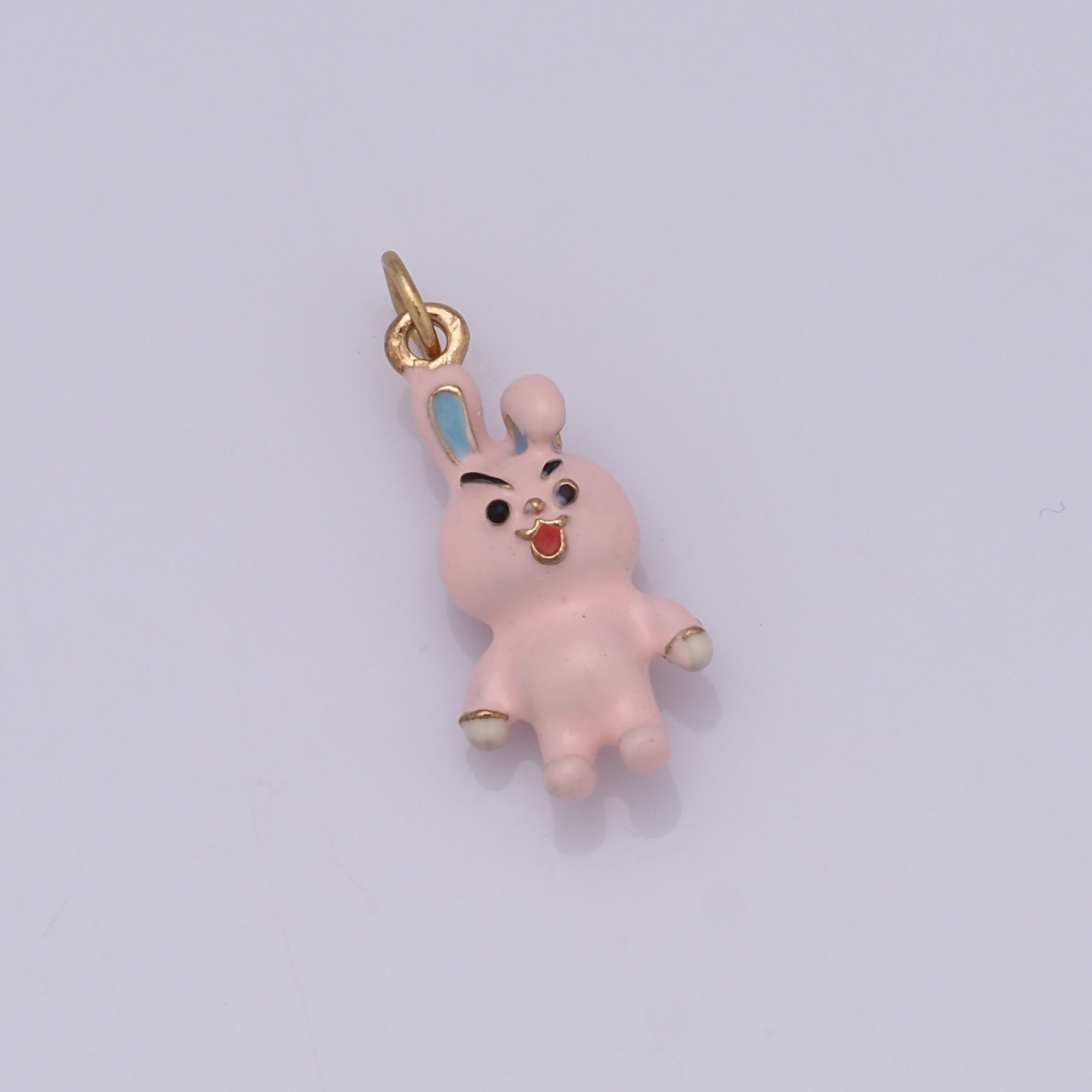 Enamel Animal Pendant, 18K Gold Filled Animal Charm, DIY Jewelry Making ...