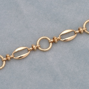 Gold Oval Chains, 18K Gold Filled Figure 8 Chains, Round Chains，button ...