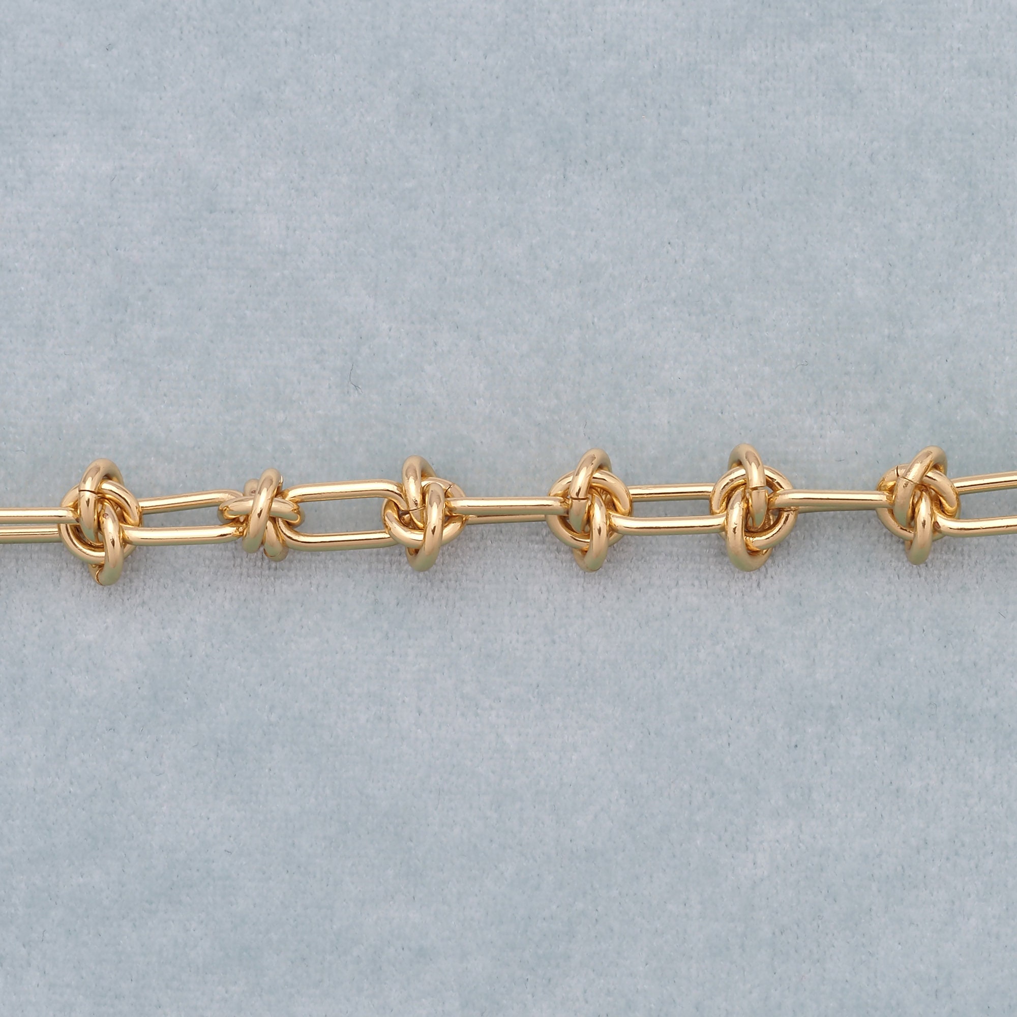 Gold Paperclip Chains, 18K Gold Filled Oval Chains, Ring Clasp Chains ...